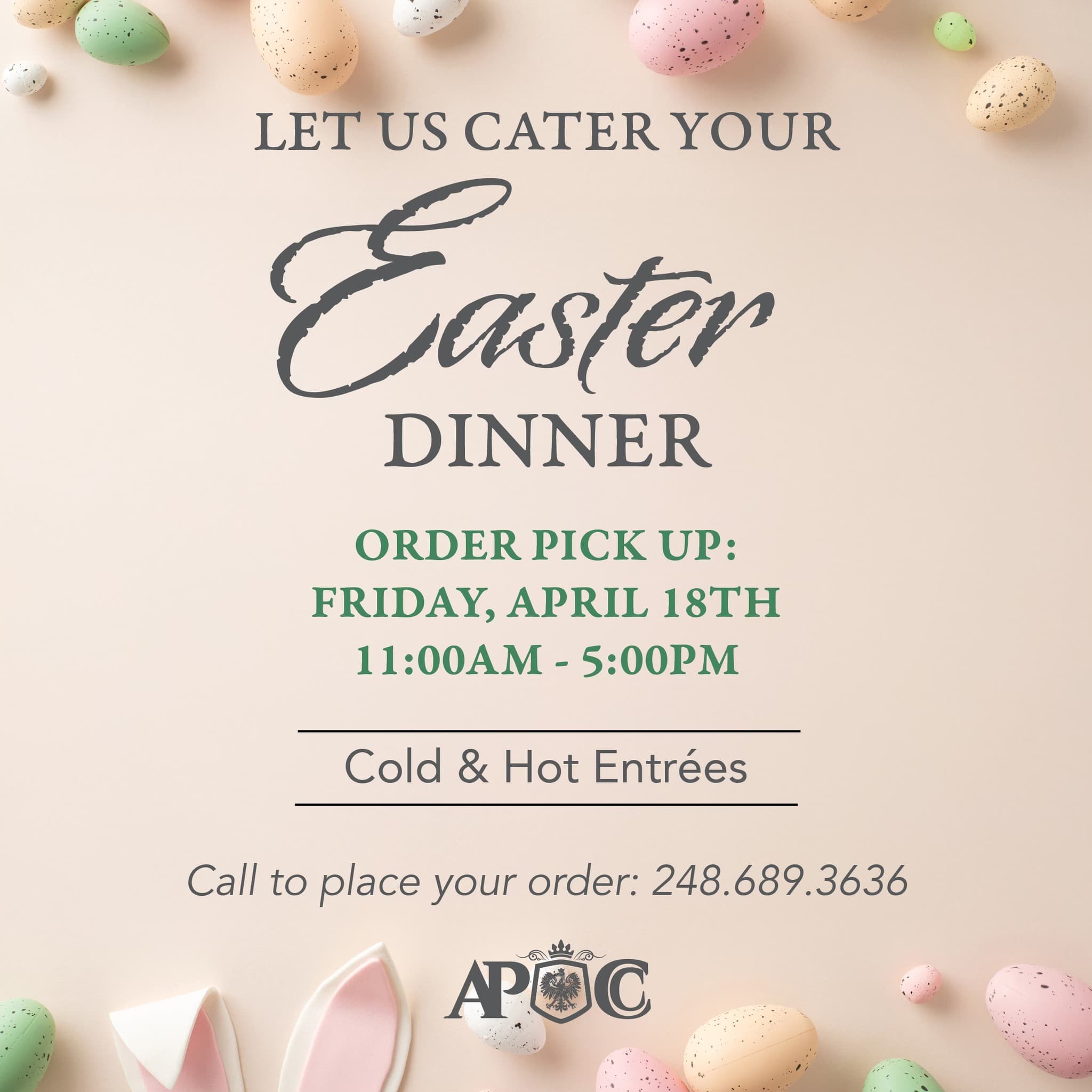 Let Us Cater Your Easter Dinner - Wawel Royal Castle Polish Bar ...